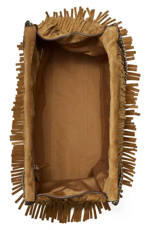 Tory Burch Fleming Suede Fringe Hobo Bag - Wild Tabacco