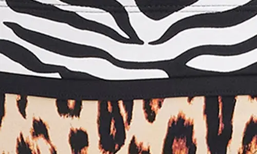 BLEU BY ROD BEATTIE Side Tie Hipster Bikini Bottom - Animal Print/multi