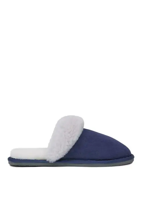 CELTIC & CO. Turnback Mules - Blue Iris