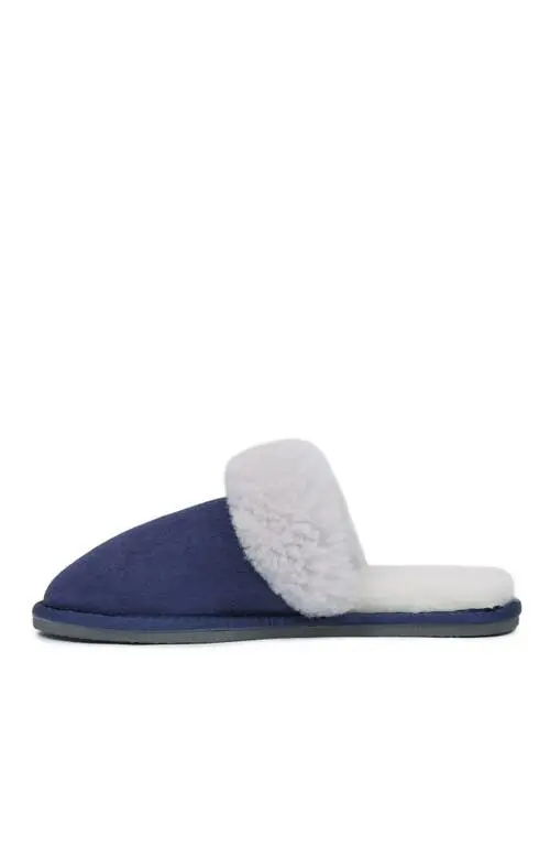 CELTIC & CO. Turnback Mules - Blue Iris