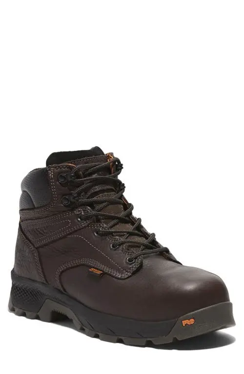 Timberland 6" Titan Ev Waterproof Composite Toe Work Boot - Brown