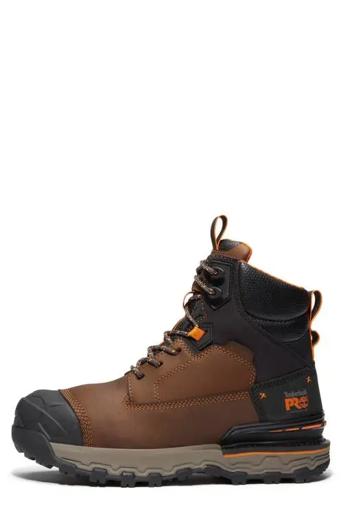 Timberland 6" Boondock Ultralight Csa Composite Toe Waterproof Work Boots - Medium Brown Full Grain