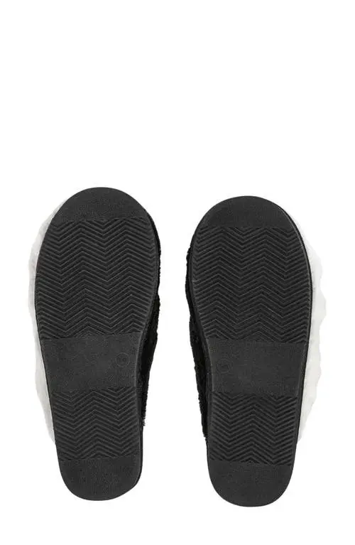 MEMOI Colorblock Slipper - Black-white