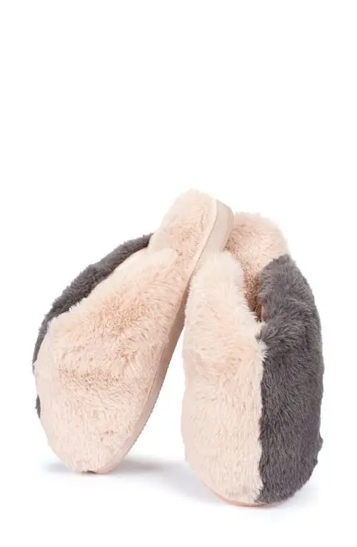 MEMOI Colorblock Slipper - Blush-gray