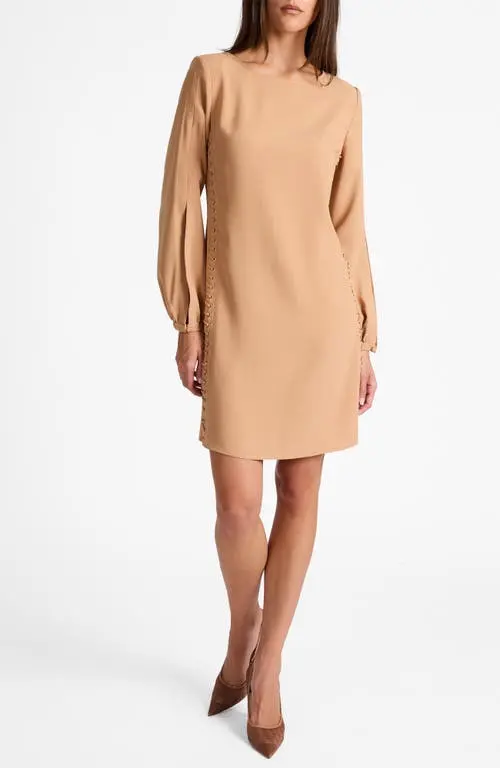 Santorelli Pauli Shift Dress With Grommet Detail - Hazelwood