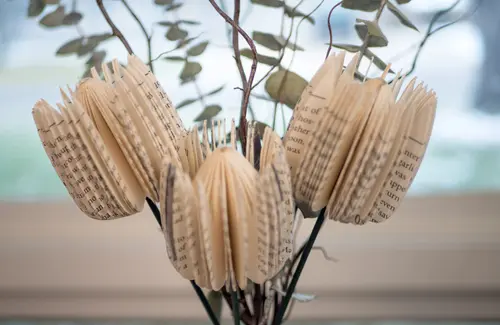 ROOT TO VINE Book Flower Stems-set Of 3