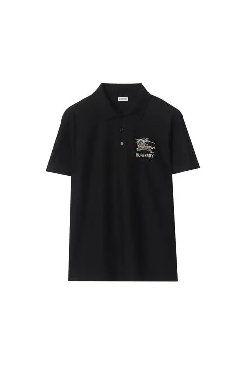 Burberry Ekd Sketch Cotton Polo Shirt