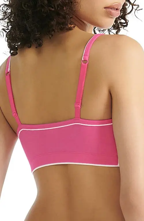 ADIDAS ORIGINALS Scoop Cotton Blend Jersey Bralette - Lucid Pink