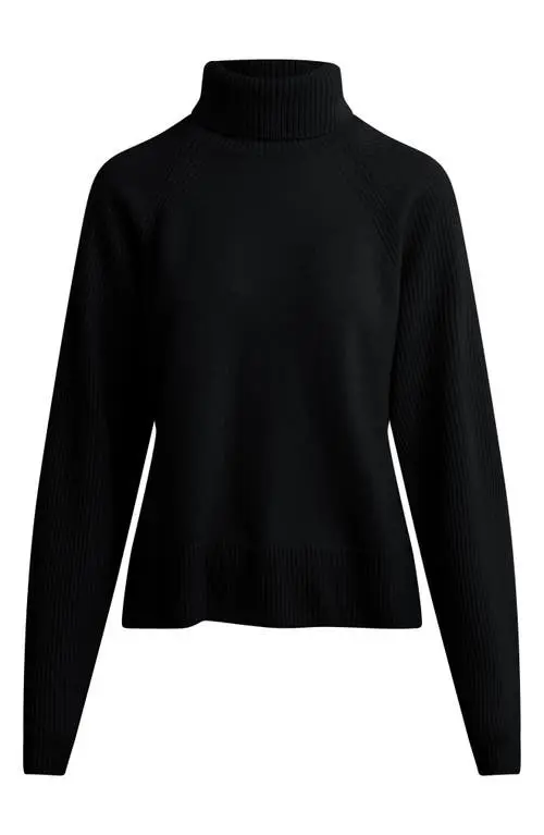 FAVORITE DAUGHTER Cashmere Turtleneck Sweater - Black