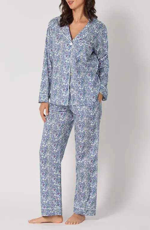 BEDHEAD PAJAMAS Floral Print Long Sleeve Cotton Jersey Pajamas - Junes Meadow