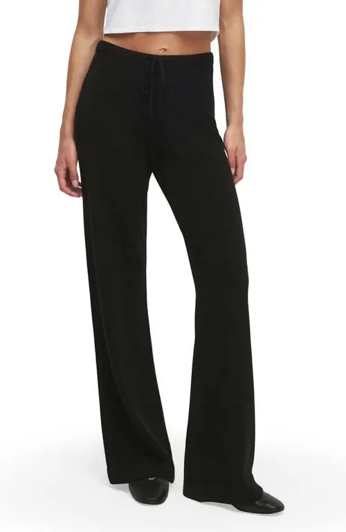 FAVORITE DAUGHTER Cashmere Drawstring Wide Leg Pants