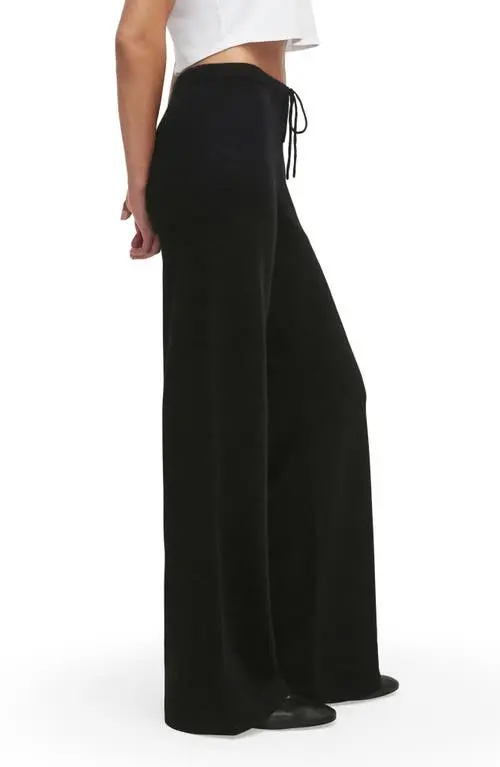 FAVORITE DAUGHTER Cashmere Drawstring Wide Leg Pants