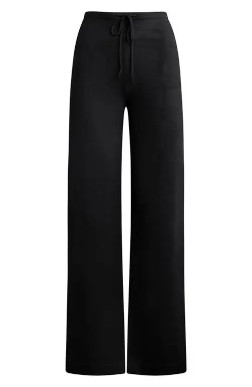 FAVORITE DAUGHTER Cashmere Drawstring Wide Leg Pants