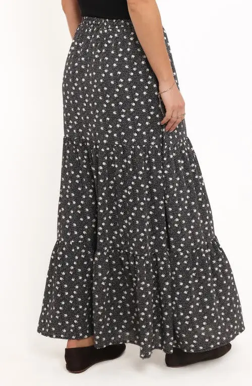 PETAL & PUP Floral Tiered Maxi Skirt