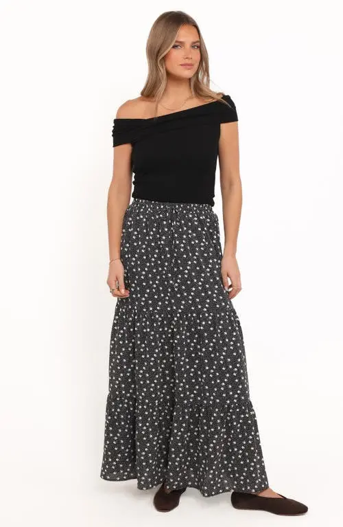 PETAL & PUP Floral Tiered Maxi Skirt