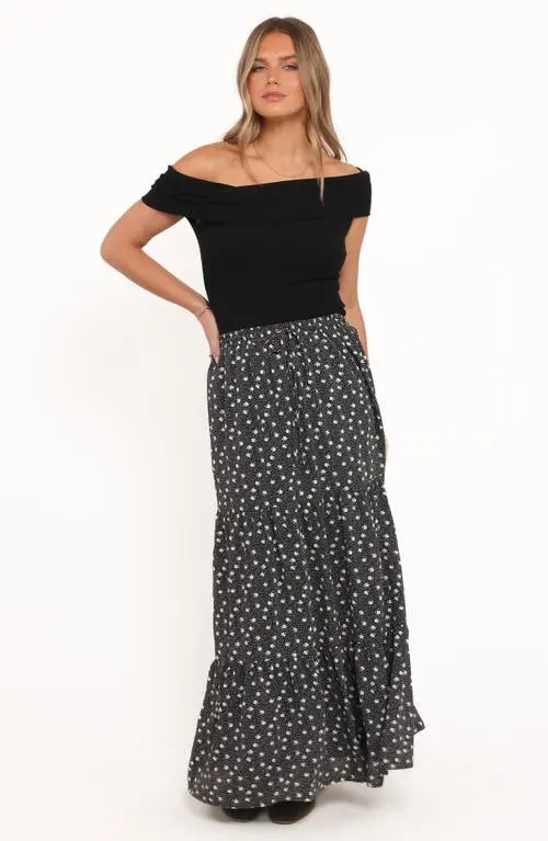 PETAL & PUP Floral Tiered Maxi Skirt