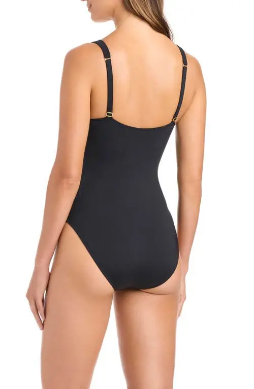 BLEU BY ROD BEATTIE Snap One-piece Swimsuit - Black