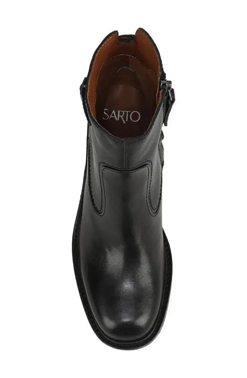 Franco Sarto Nylea Leather Bootie - Black