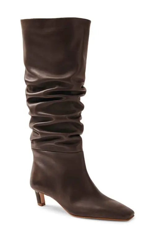 ALOHAS Kalila Slouch Knee High Boots - Brown