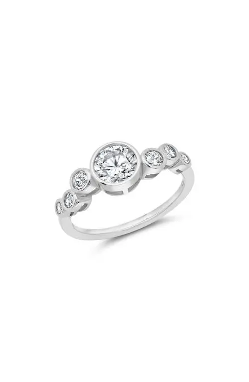 CRISLU Stardust Cubic Zirconia Ring - Pure Platinum/clear Stone