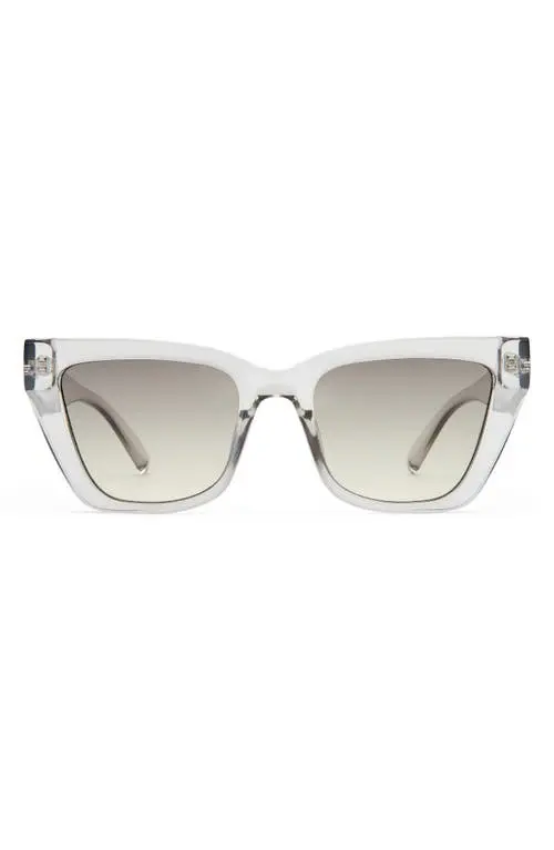 Le Specs Le Coeur 53mm Cat Eye Sunglasses - Smoke/khaki Grad