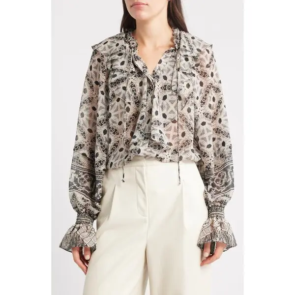 Kobi Halperin Glimmer Ruffle Top