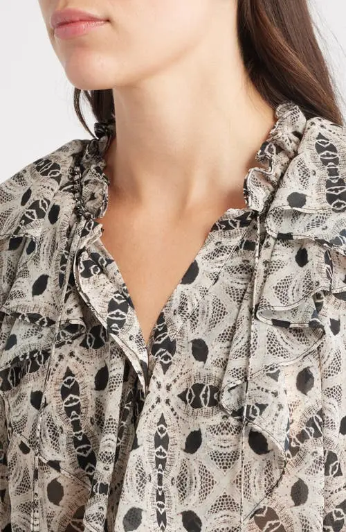 Kobi Halperin Glimmer Ruffle Top