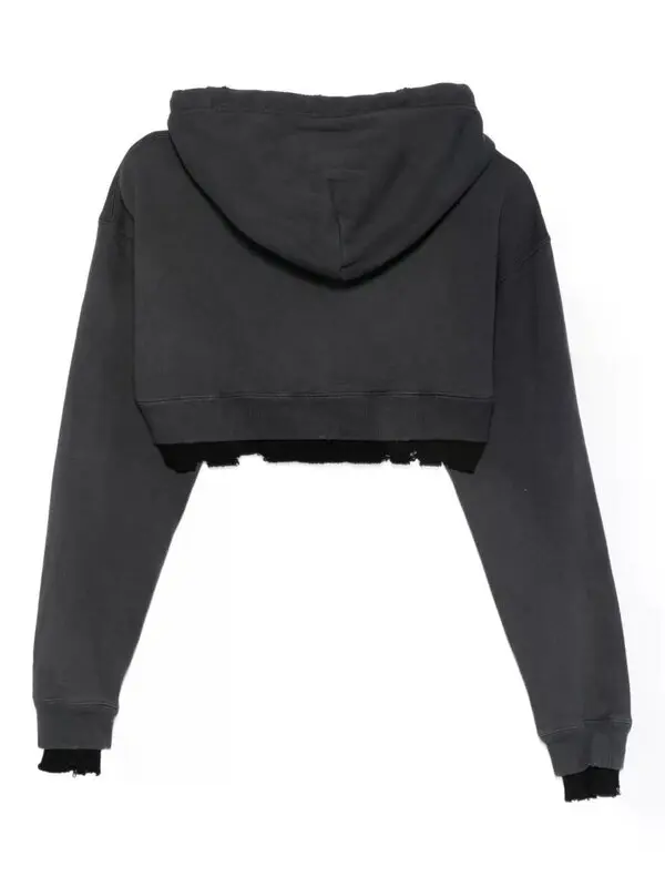 Mihara Yasuhiro Layered Hooded Cropped Jacket