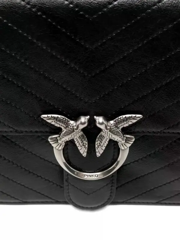 Pinko Love One Light Crossbody Bag - Black