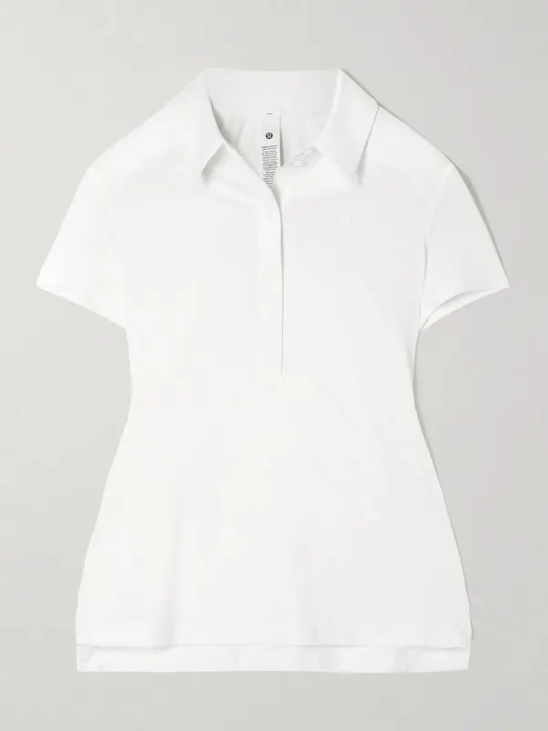 Lululemon Quick Dry Stretch Recycled Polo Shirt - White