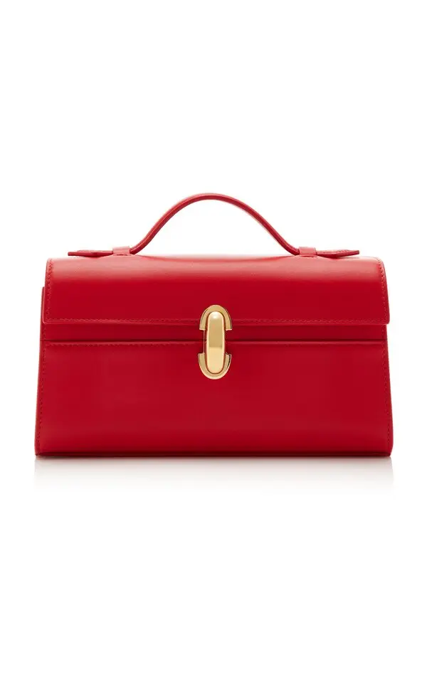 Savette Symmetry Leather Pochette - Red