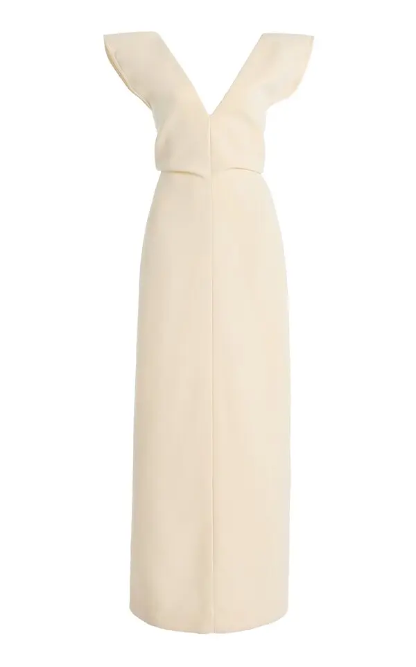 Proenza Schouler Mariam Scuba Maxi Dress - Ivory