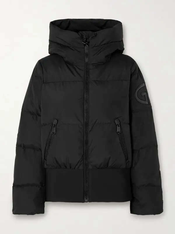 Goldbergh Village Hooded Quilted Down Ski Jacket - Black