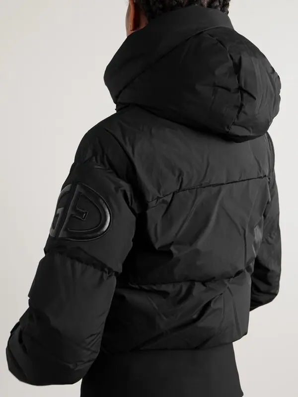 Goldbergh Village Hooded Quilted Down Ski Jacket - Black