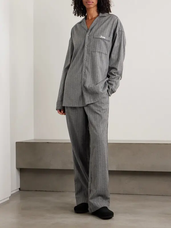 SKIMS Flannel Sleep Set - Gray