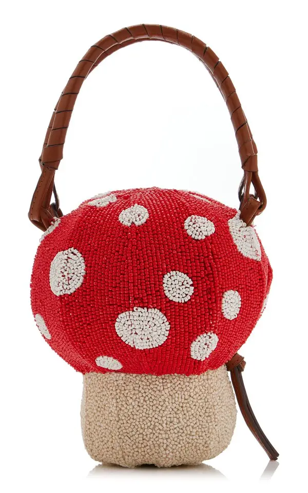 Staud Shroom Beaded Novelty Bag