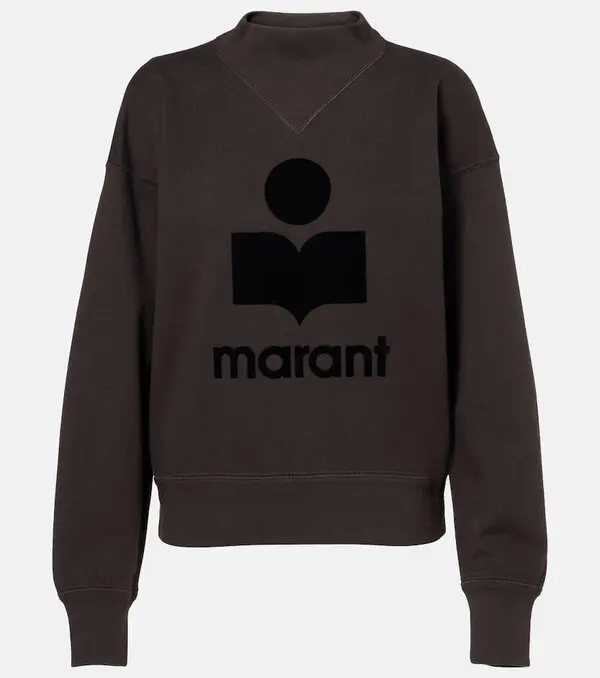 MARANT ETOILE Moby Logo Cotton-blend Sweatshirt