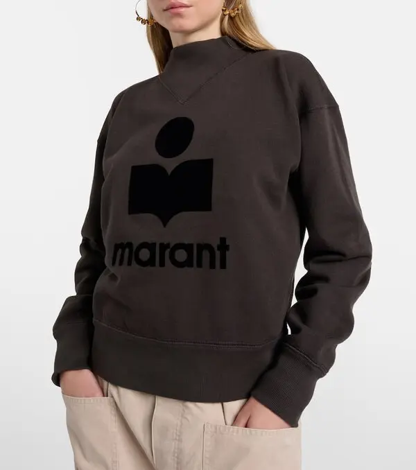MARANT ETOILE Moby Logo Cotton-blend Sweatshirt