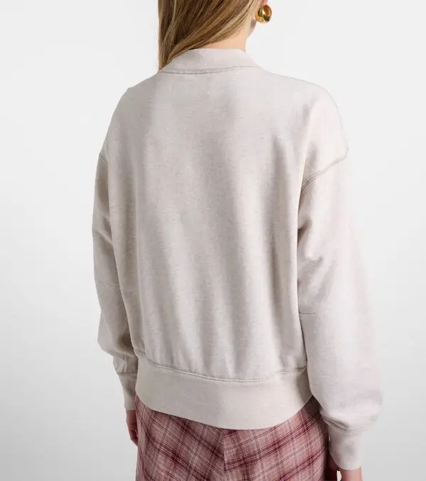 MARANT ETOILE Moby Logo Cotton-blend Sweatshirt