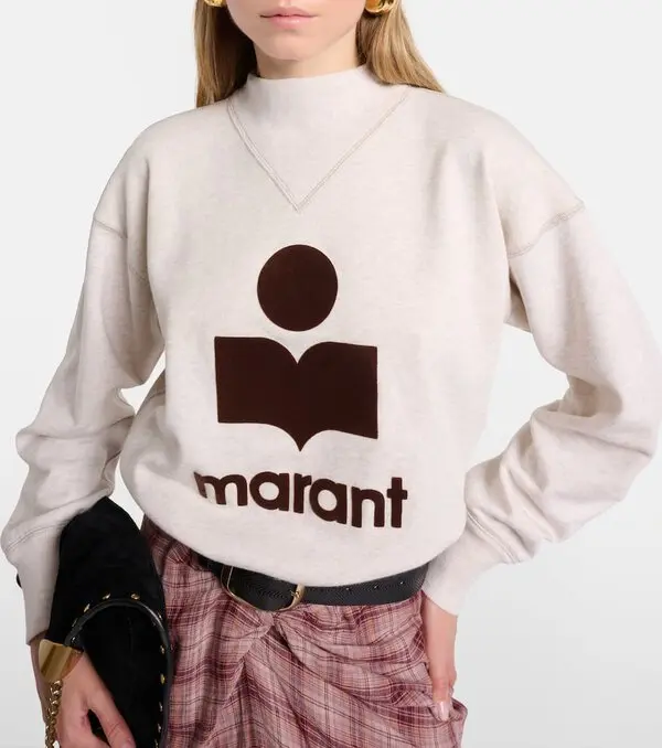 MARANT ETOILE Moby Logo Cotton-blend Sweatshirt