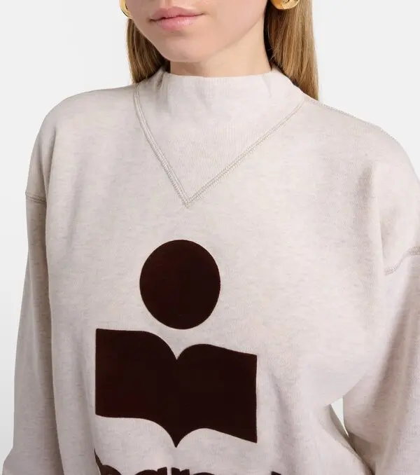 MARANT ETOILE Moby Logo Cotton-blend Sweatshirt