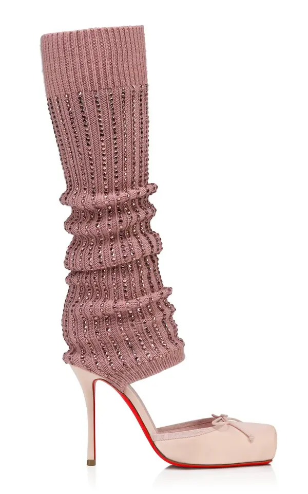 CHRISTIAN LOUBOUTIN Cassia Annmac 100mm Satin Pumps - Pink
