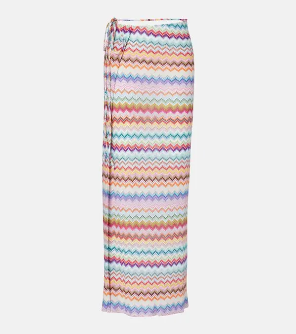 Missoni Zigzag Lame Wrap Skirt