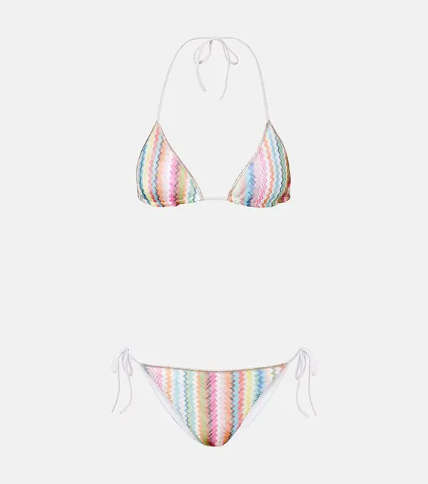 Missoni Zigzag Lame Two-piece Bikini - Multicoloured