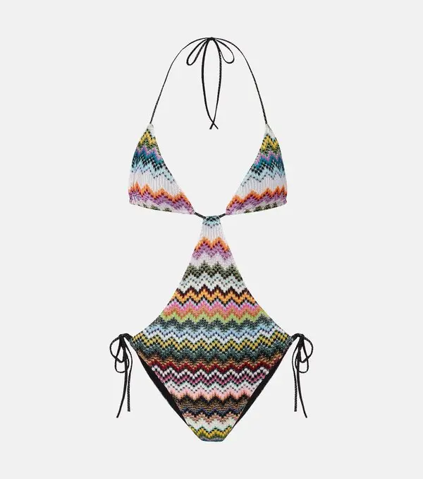 Missoni Zigzag One-piece Swimsuit - Multicoloured