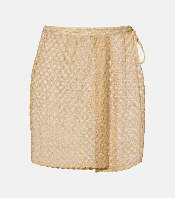 Missoni Lamé Wrap Skirt - Gold