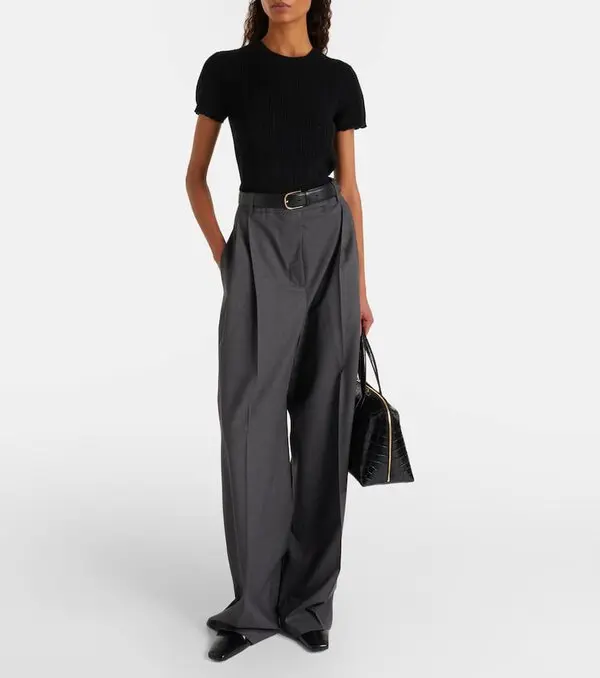 FRAME X Amelia Gray The Getaway Cashmere Crop Top