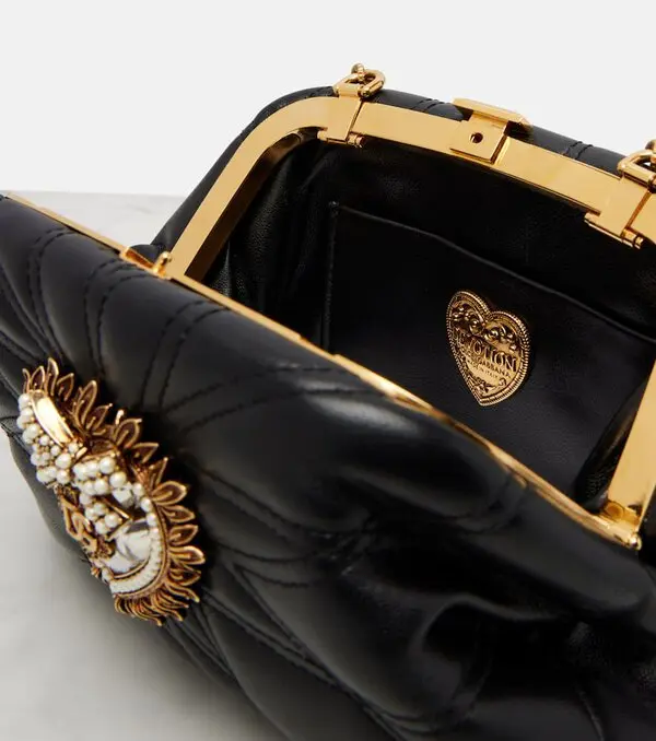 Dolce & Gabbana Devotion Small Shoulder Bag - Black