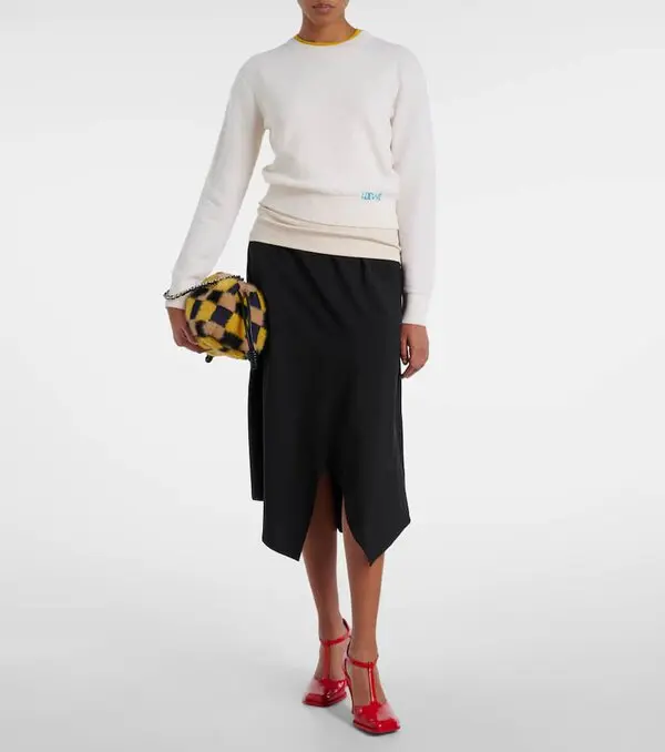 Loewe Logo Embroidered Wool Sweater