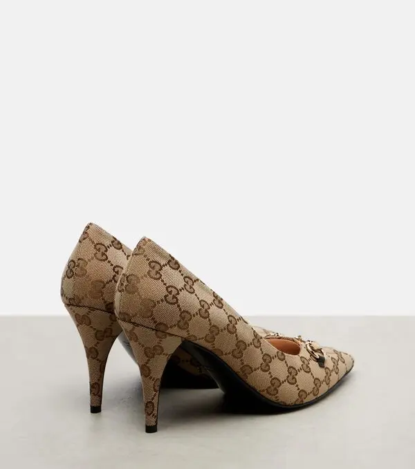 Gucci Erin 85 Canvas Pumps